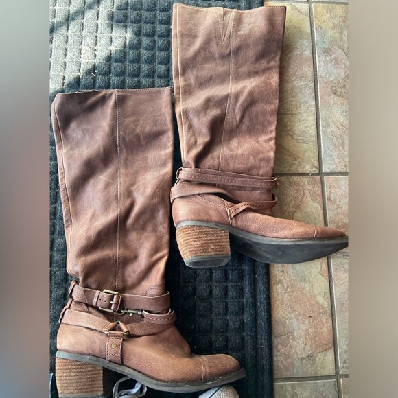 Gianni Bini | Shoes | Gianni Bini Leather Boots | Poshmark